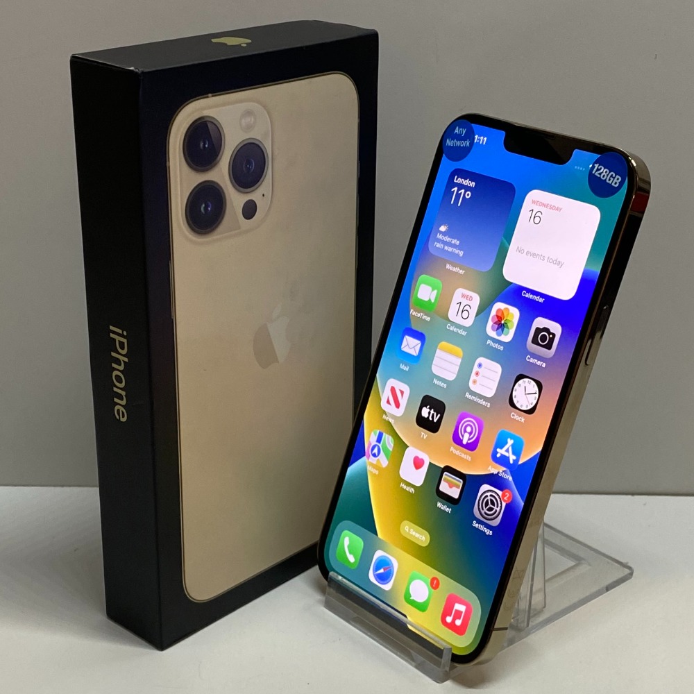 Apple iPhone 13 Pro Max Unlocked Model A2643 128GB in Gold Boxed - Own4Less